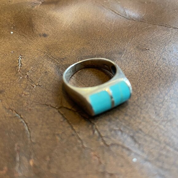 Vintage | Jewelry | Vintage Womens Sterling Silver Turquoise Statement Ring | Poshmark
